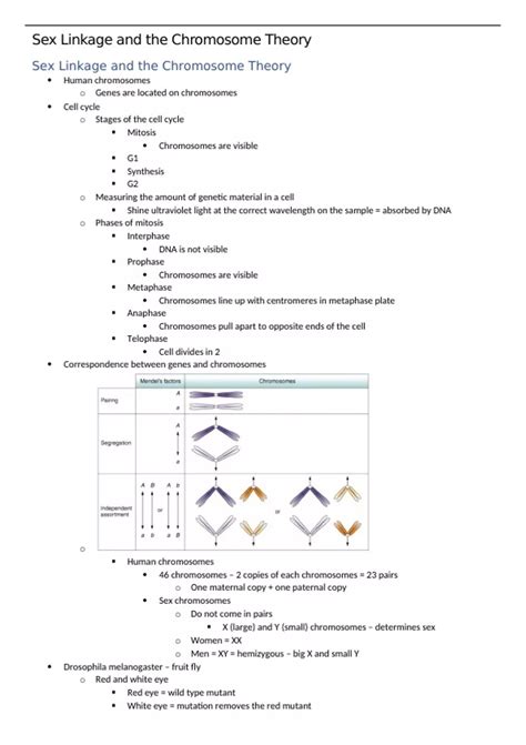 Introduction To Genetics BIOL Notes Sex Linkage And Chromosome Mapping Introduction To