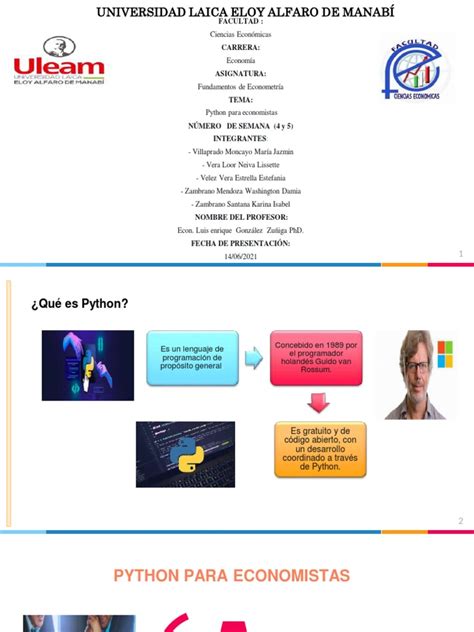 Diapositivas Python Pdf Python Lenguaje De Programación
