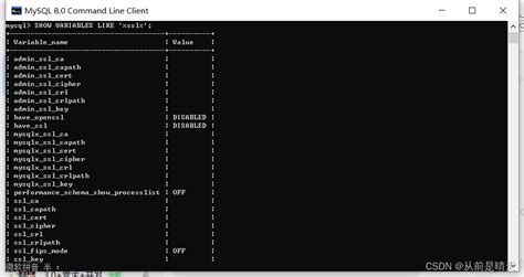 关闭windows下mysql 8 0的ssl功能 mysql 8 0 关闭ssl csdn博客