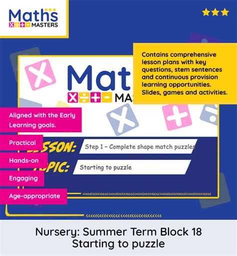 Nursery Maths Scheme Of Work For Ages 3 4 White Rose Progression