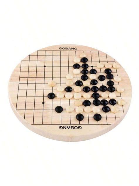 1box 2 In 1 Solid Wood Multiple Game Set Five Finger Chess And Checkers