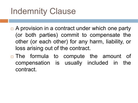 1 Contract Of Indemnity Special Contractspptx