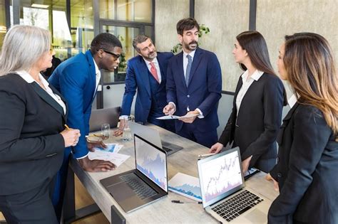 Premium Photo Diverse Business Team Brainstorming In Boardroom