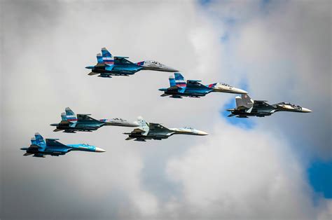 Sukhoi Su 27 1080p Jet Fighter Speed No People Aircraft Cloud