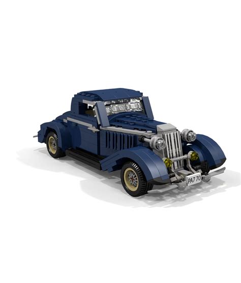 Lego Moc 32395 Ford 1933 Model 40 V8 3 Window Coupe Navy By Lego911