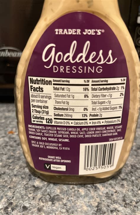 Trader Joes Goddess Dressing Oz Fig App