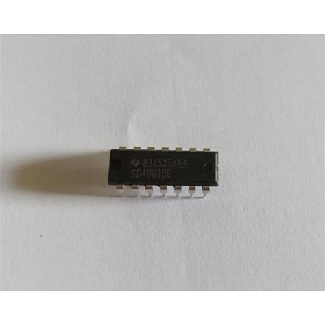 Jual Ic Cmos 4001 Cd4001 Cd4001be Dip 14 Four 2 Input Nor Gate Kota
