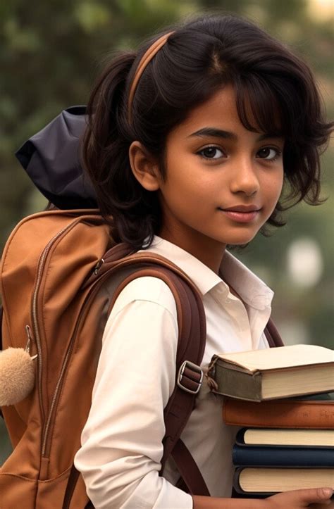 Download Ai Generated Student Schoolgirl Royalty Free Stock