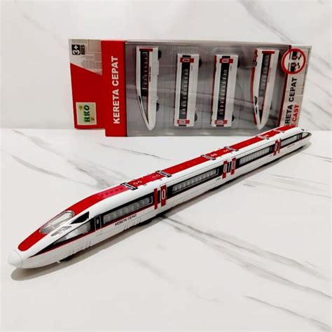 Jual Diecast Set Kereta Api Cepat Mrt Alloy 4in1 Mainan Miniatur Lrt