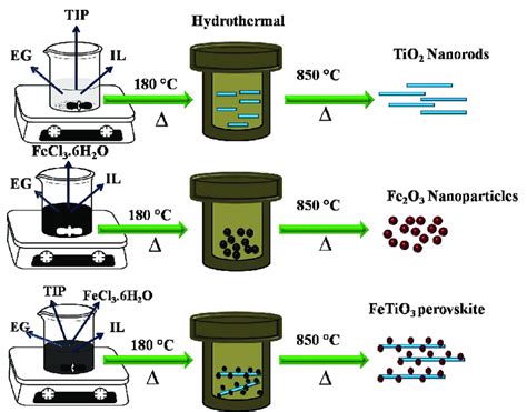 Scheme 1 Schematic representation of TiO2 nanorod α Fe2O3 NPs and Download Scientific Diagram