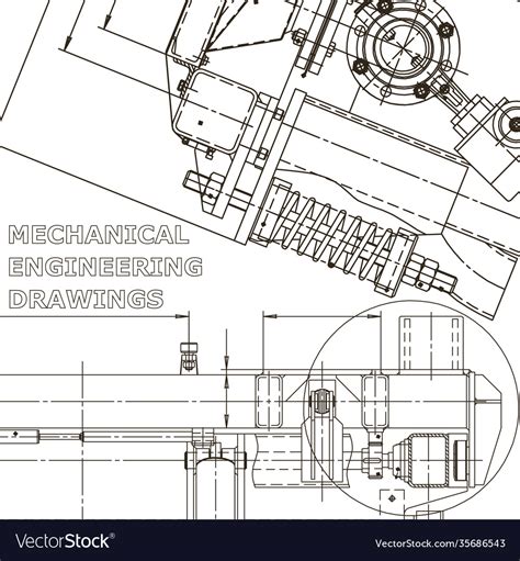 Blueprint Scheme Plan Sketch Technical Royalty Free Vector