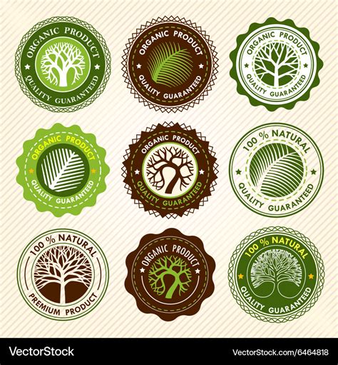 Tree Label Royalty Free Vector Image VectorStock