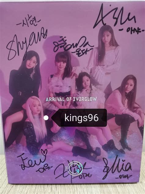 Everglow Arrival Of Everglow Signed Album Hobbies And Toys Collectibles