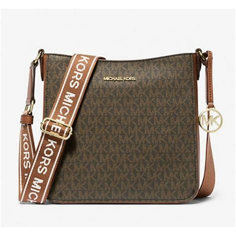 Michael Kors Womens Jet Set Travel Small Signature Logo Messenger Bag
