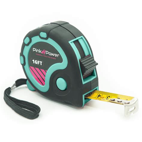 Pink Power 16ft Blue Tape Measure Small Measuring Tape Measure For