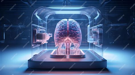 advanced ct scan machine revealing detailed human brain anatomy in 3d
