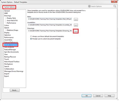 Resolving Solidworks Template Issues