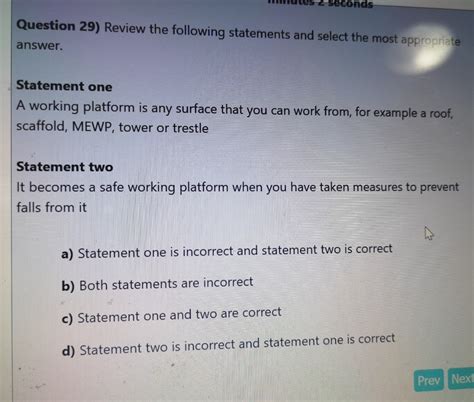 Solved Question 29 ﻿review The Following Statements And