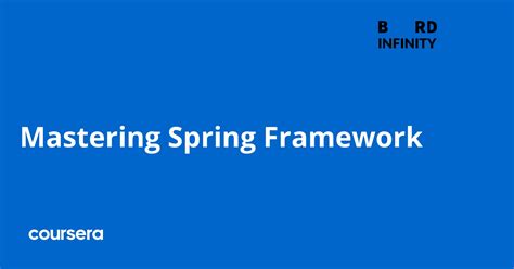 Mastering Spring Framework Coursera