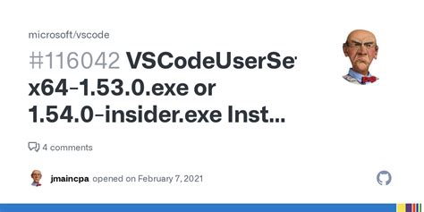 Vscodeusersetup X64 1530exe Or 1540 Insiderexe Install But Fail