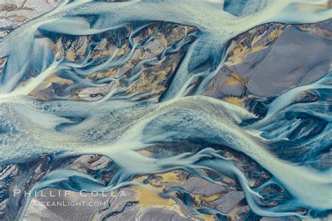 Glacier Runoff And Braided River Southern Iceland 35729