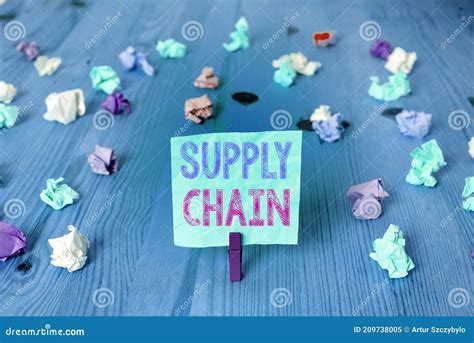 Writing Note Showing Supply Chain Business Photo Showcasing System Of Organization And