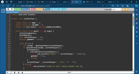 Haritha S R On Linkedin Taskmake A Connect Four Game With The Help Of Java