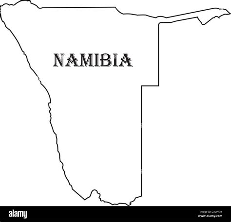Map Of Namibia Vector Illustration Symbol Design Stock Vector Image And Art Alamy