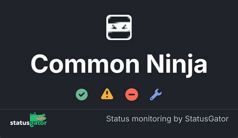 Common Ninja Dashboard Status Check If Common Ninja Dashboard Is Down Or Having An Outage