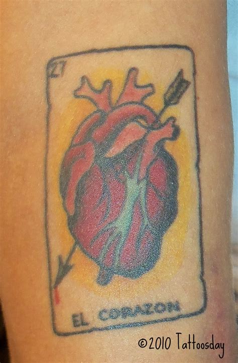 Tattoosday A Tattoo Blog Luis Shares Two Lotería Cards