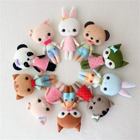 Cute Felt Patterns From Gingermelon Super Cute Kawaii Felt Crafts