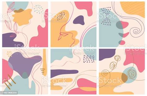 손으로 다양한 모양과 물건을 그렸습니다 낙서 세트 추상 현대 현대 유행 0명에 대한 스톡 벡터 아트 및 기타 이미지 0명 개체 그룹 귀여운 Istock
