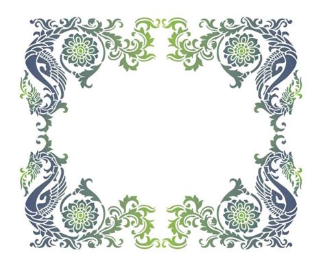 scrolling frame designs from stencil kingdom