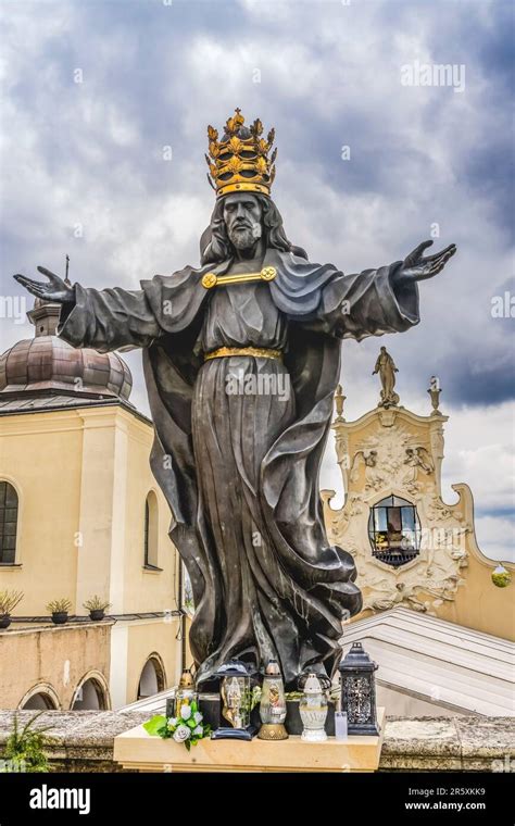 Christ The King Black Statue Jasna Gora Monastery Church Black Madonna