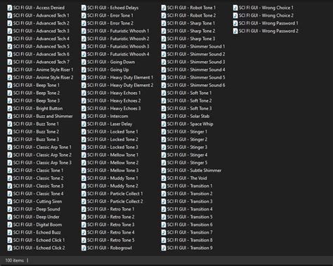 Sci Fi Ui And Button Sound Effects Pack User Interface Sound Effects Library