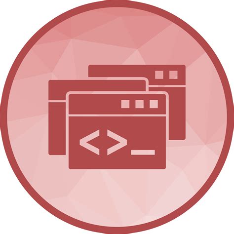 Programming Windows Low Poly Background Icon 16689622 Vector Art At Vecteezy