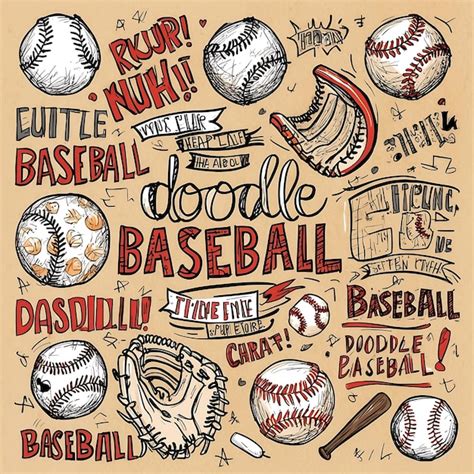 3000 Baseball Doodle Decor Pictures