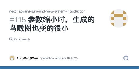 Issue Neozhaoliang Surround View System Introduction Github
