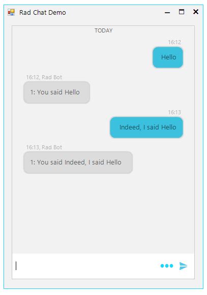 Azure Chat Bot Chat Telerik Ui For Winforms