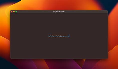 Key Press Events Detection In Swiftui Swiftlee