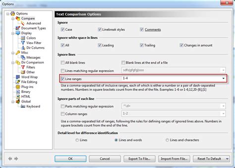 Prestosoft Blog Examdiff Pro 55 New Ignore Lines Options