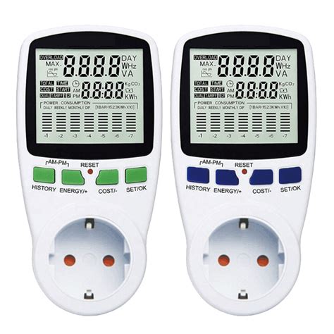 Plastic Power Metering Socket Digital Lcd Energy P Vicedeal