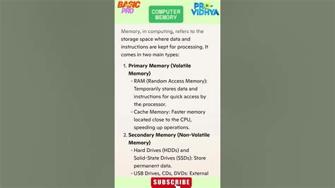 Computer Memory Youtube