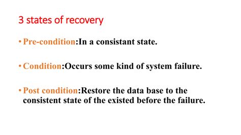 Recovery Management With Concurrent Controls Pptx Databases Computer Software And Applications