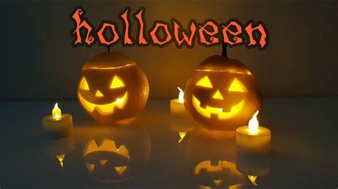 자몽으로 호박 잭오랜턴 만들기 할로윈 조명 Youtube