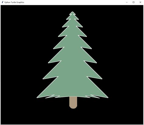 使用python标准库turtle画了一颗树 Lotlyzs Blog