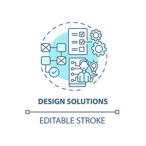 Design Solutions Concept Icon Vector Art At Vecteezy