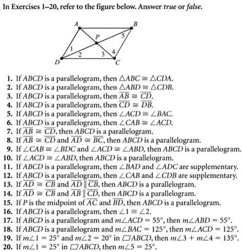 1 If Abcd Is A Parallelogram Then Ab Cd 2 If Abcd Is A Parallelogram