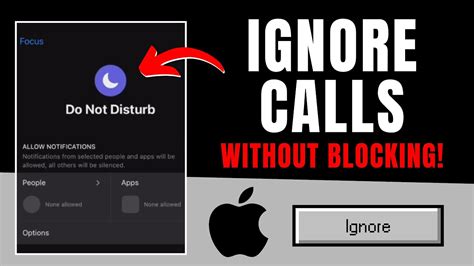 How To Ignore Calls Without Blocking IPhone YouTube