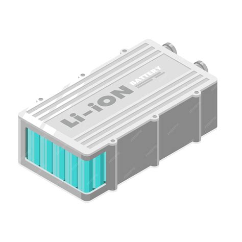 Premium Vector Li Ion Ev Motor Battery Close Up Isometric